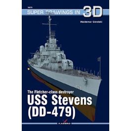 The Fletcher-Class Destroyer USS Stevens (DD-479) - Super Drawings in 3D